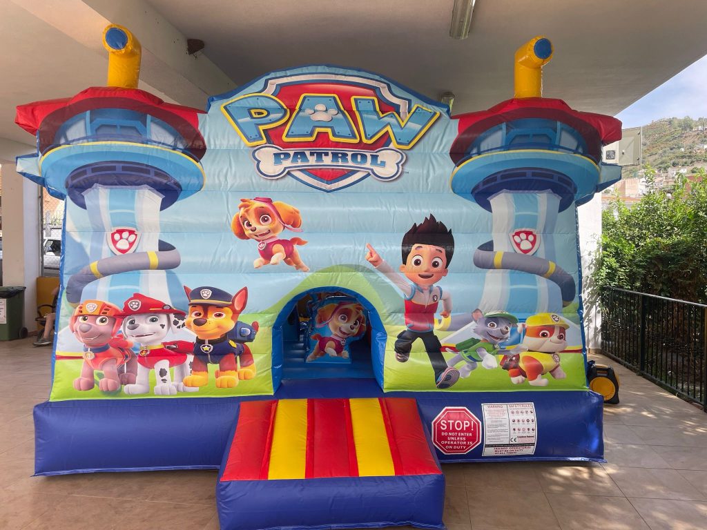 06. Castillo inflable Paw Patrol | Fiestas Malaga | Eventos mágicos